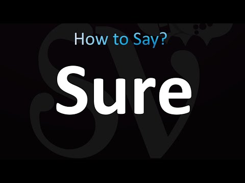 How to Pronounce Sure in UK British English