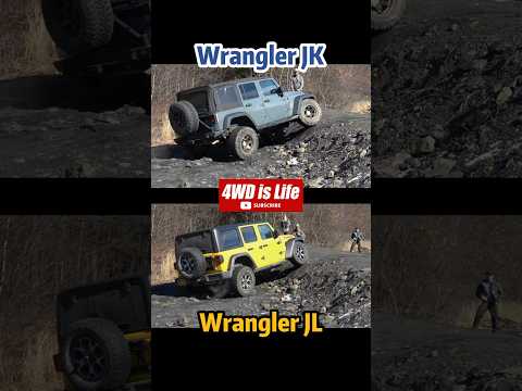 Jeep wrangler JK vs JL - Offroad suspension flex comparison test #offroad #jeepwrangler