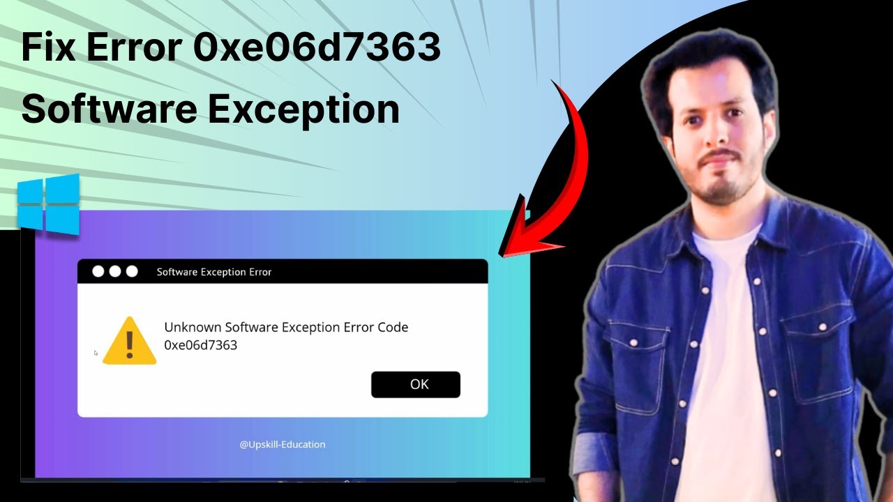 How To Fix Unknown Software Exception Error Code 0xe06d7363 in Windows Step By Step Full Guide