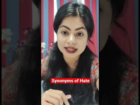 Synonyms of Hate! Don't Hate..🙂 #shorts