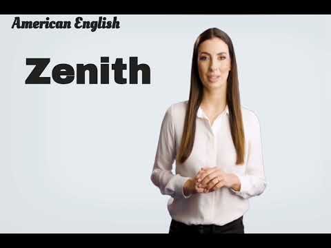 How To Pronounce Zenith - American English