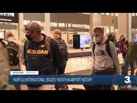 Norfolk International: Biggest month in airport history