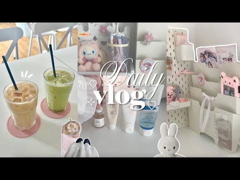 Daily vlog????6am morning routine, student diaries, cute café hopping, how I study Korean,making matcha