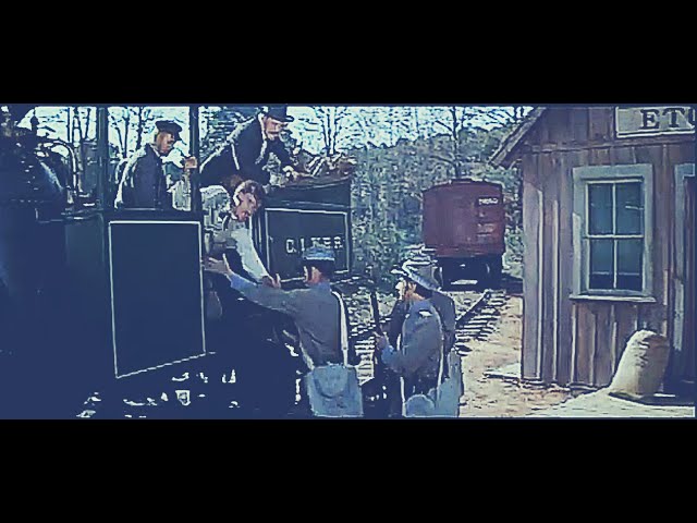 A Dramatic Scene from The Great Locomotive Chase Featuring Jeffrey ...