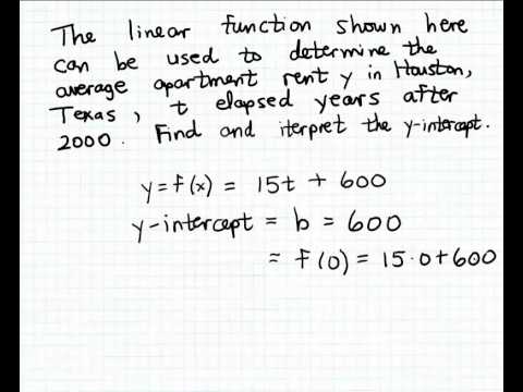 Finding and interpreting the y-intercept