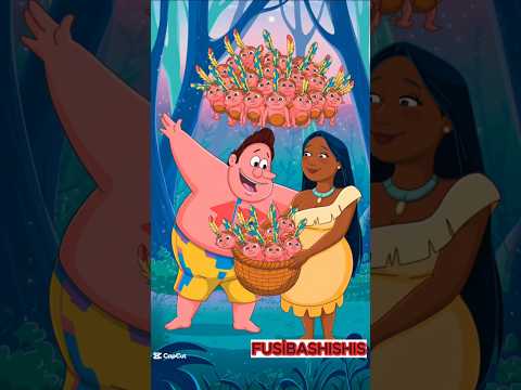 Patrick Star & Pocahontas Pregnant ✅#Spider-Man#marvel #cartoon #avengers