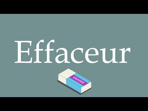 How to Pronounce ''Effaceur'' (Eraser) Correctly in French