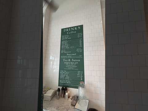 The Drinks Menu at Tatte #coffee #tea