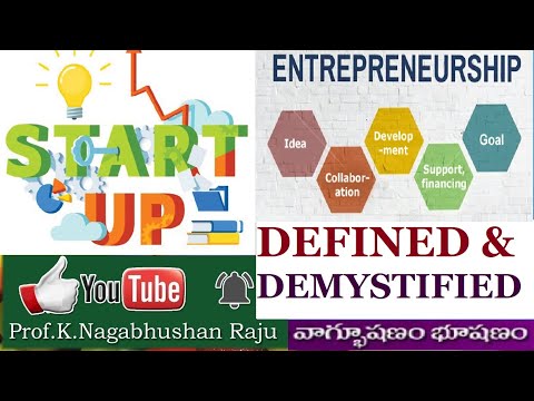 Startup | Entrepreneurship | Defined & Demystified | The Process Involved Explained