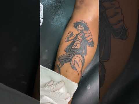 Monkey D. Luffy tattoo. #onepiece #onepiecetattoo #luffy #monkeydluffy #nyc #nyctattooartist