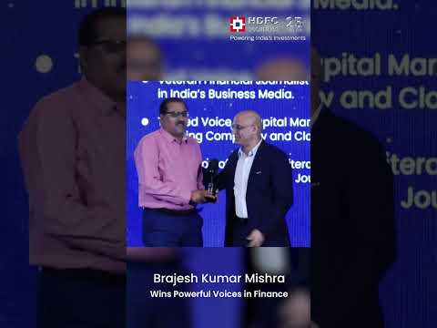 Brajesh Kumar Mishra Honoured as a Powerful Voice in Finance | HDFC Securities Turns 25