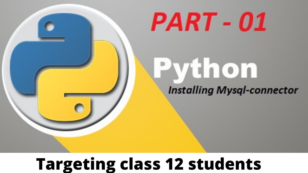 Python project for class 12  (Installing mysql connector)
