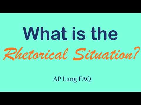 What is the Rhetorical Situation? | AP Lang Tips | Coach Hall Writes