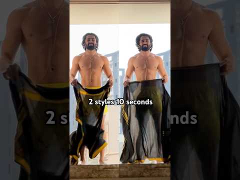 10 seconds magic 😱😍 #yt #youtube #youtubeshorts #shorts #yt #dhoti #draping #traditional