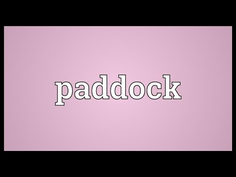 Paddock Meaning