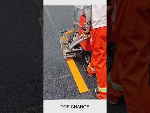 Automatic road line marking machine #vehicleroadpaint #thermoplastic #Smartwork #goodtools