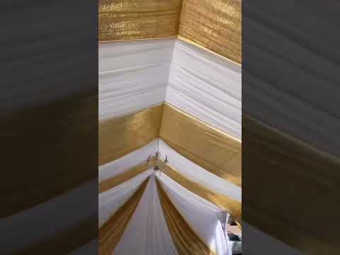 Tent draping #partyrentals#tentdraping#sidehustle#businessideas#tents