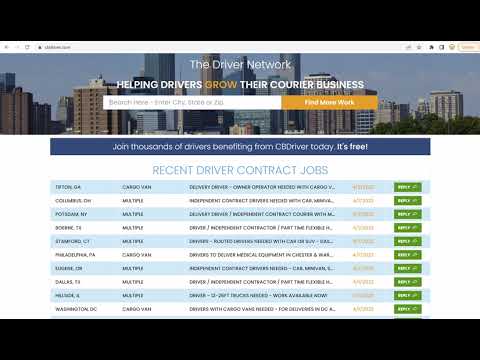 CBDriver - How to Find Driver Contract Jobs