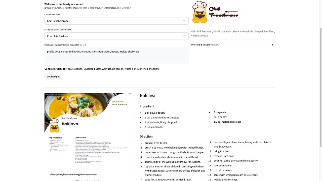 Chef Transformer 🍲