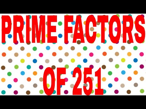 PRIME FACTORS OF 251