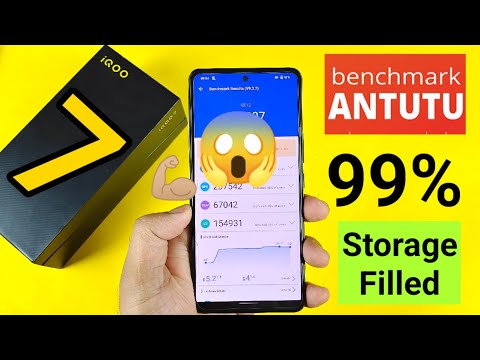 iQOO 7 Antutu Test with 99% Storage Full Shocking Results OMG 😱 True Monster