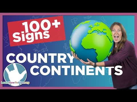 100 Country & Continent Signs in ASL | American Sign Language