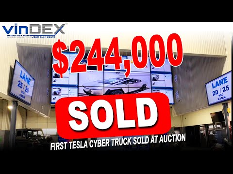 We Sold the First Tesla Cyber Truck EVER at Auction | Vindex Market Report