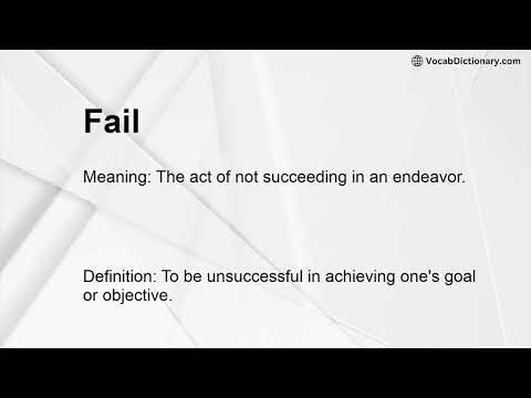 Fail Meaning