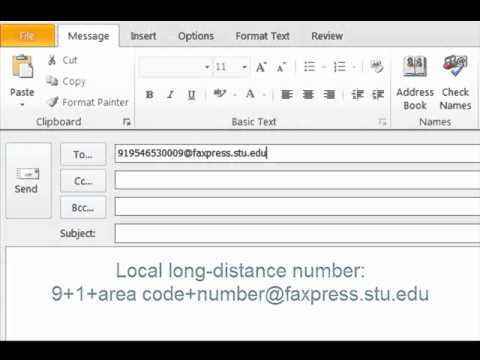 Faxing in Outlook (New)
