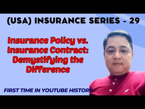 Insurance Policy vs. Insurance Contract: Demystifying the Difference
