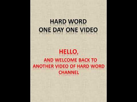 Difficult Words in English Vocabulary Starting with the Letter ‘C’ || Hard Word ||