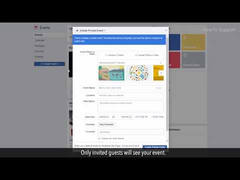How to create a private Facebook event :Tutorial