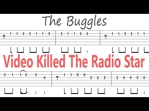 The Buggles - Video Killed The Radio Star / Guitar Solo Tab+BackingTrack