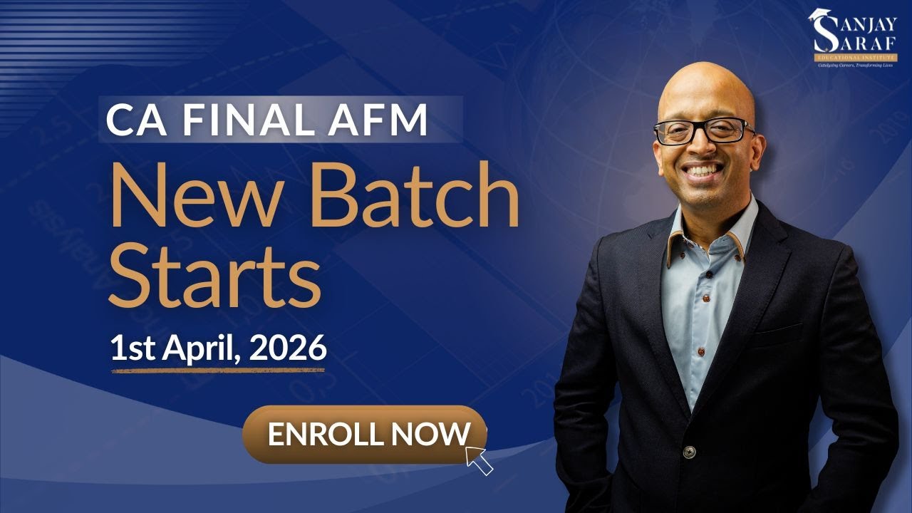 Big Announcement: CA Final AFM Live Batch Starting 1st April 2026