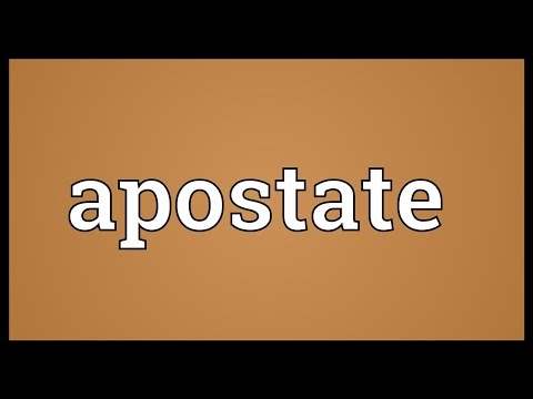 Apostate Meaning