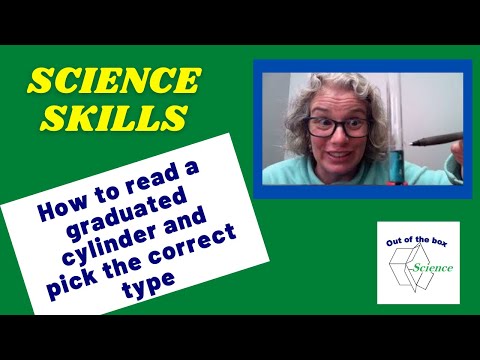 How to read a graduated cylinder and select the correct type of graduated cylinder to use
