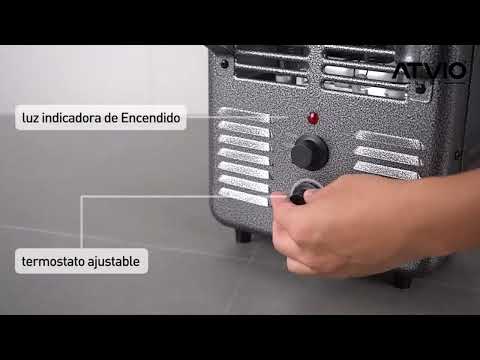 Calefactor Atvio Home Eléctrico Metálico 39.9cm de Alto 1500W | Bodega ...