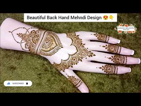 Viral Back Hand Mehndi Design Everyone’s Loving! 😍 Learn Step-by-Step | Try This Today! 2025 Special
