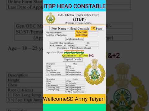 ITBP Head Constable physical || ITBP Head Constable recruitment 2022...#shorts#viral#itbp