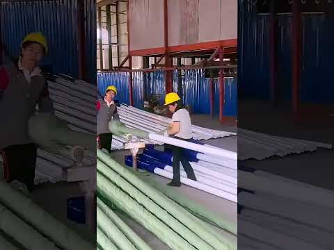 The process of packing steel pipes