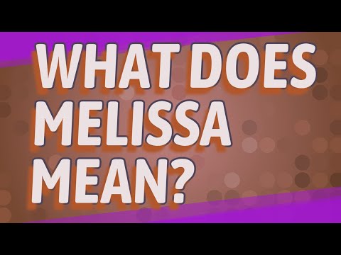 What does Melissa mean?
