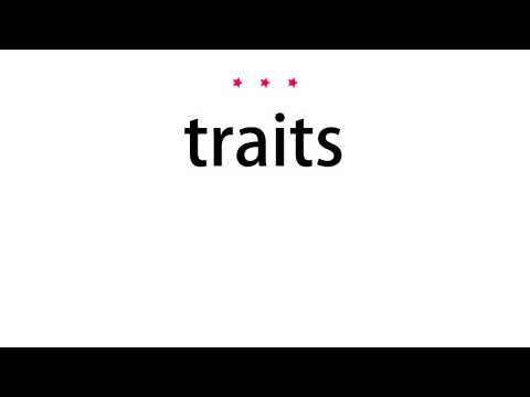 How to pronounce traits - Vocab Today