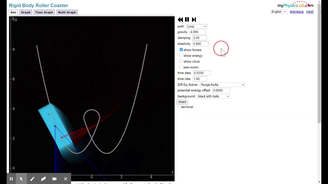 myPhysicsLab Simulation