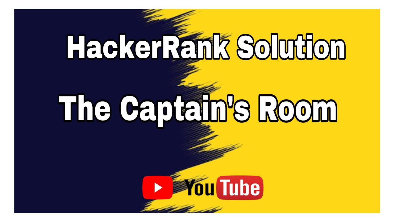 The Captain's Room  || HackerRank  Solution || Sets in Python
