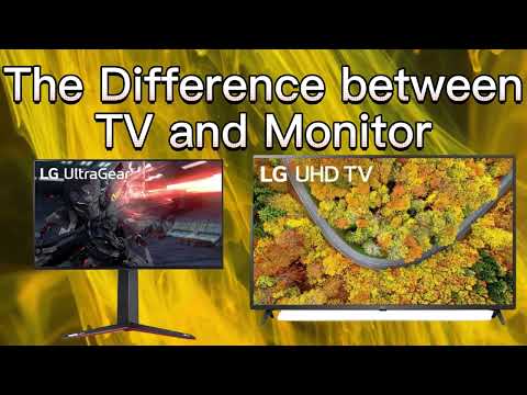 The difference between TV and monitor