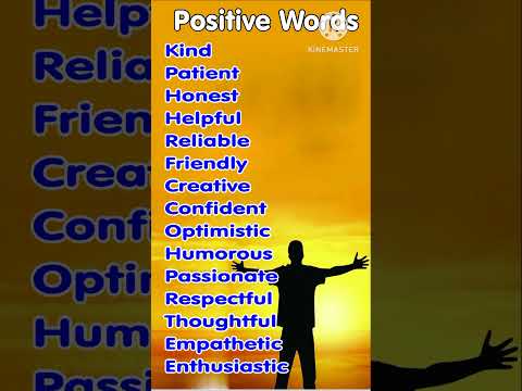 Positive words