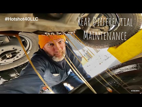 #hotshot40llc #Ram3500 - Rear differential lubricant change