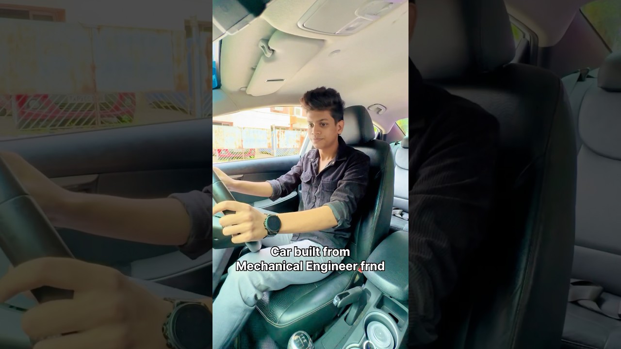 When my Mechanical Engineer friend Built a car😂😂 #ismail0102 #funny #viralvideo #tamilcomedy