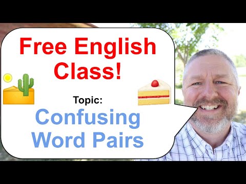 Let's Learn English! Topic: Confusing Word Pairs π°ποΈ