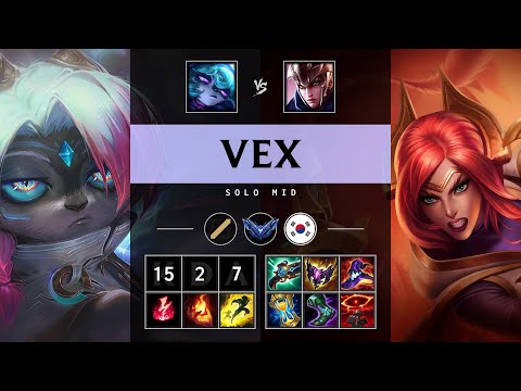 Vex Mid vs Quinn: Quadra Kill, Legendary - KR Diamond Patch 14.24